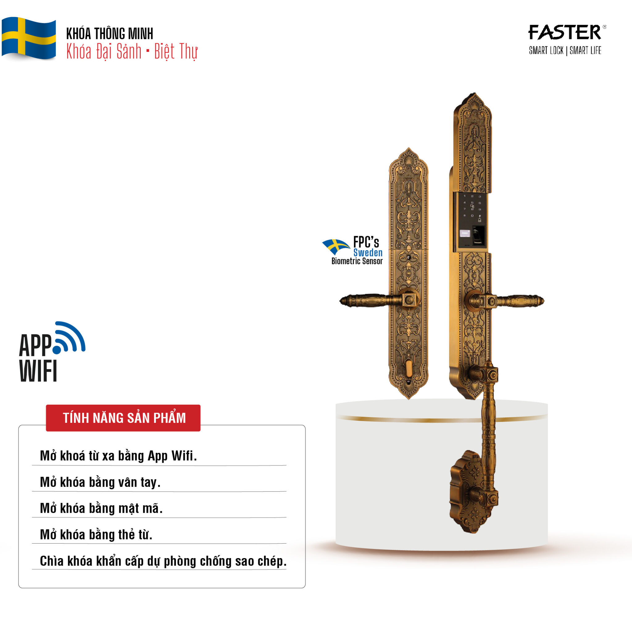 Top 15 khóa cửa thông minh được ưa chuộng nhất 2024 - Faster-lock.vn