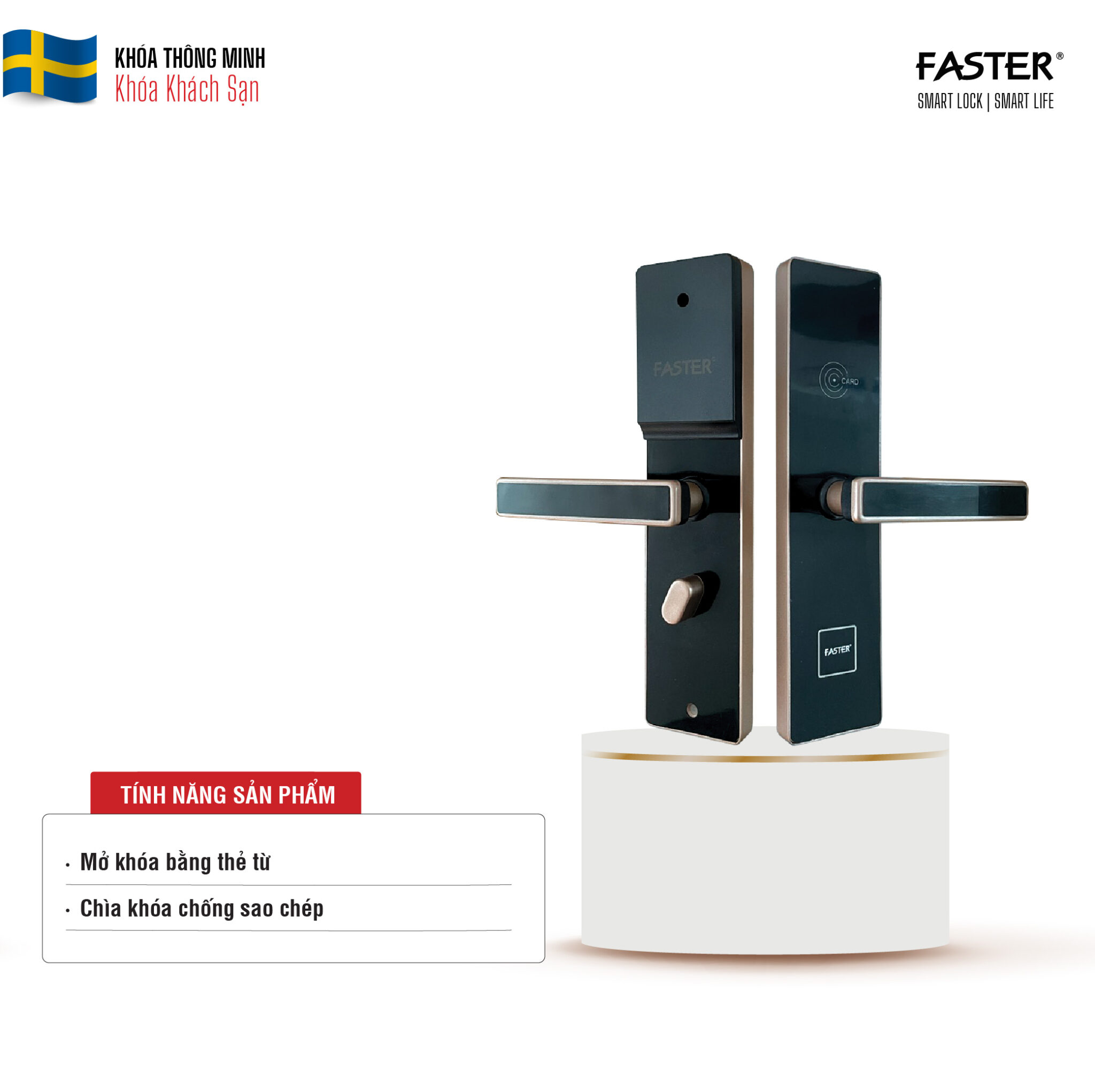 Khóa thông minh Faster - Khóa cửa thông minh cao cấp
